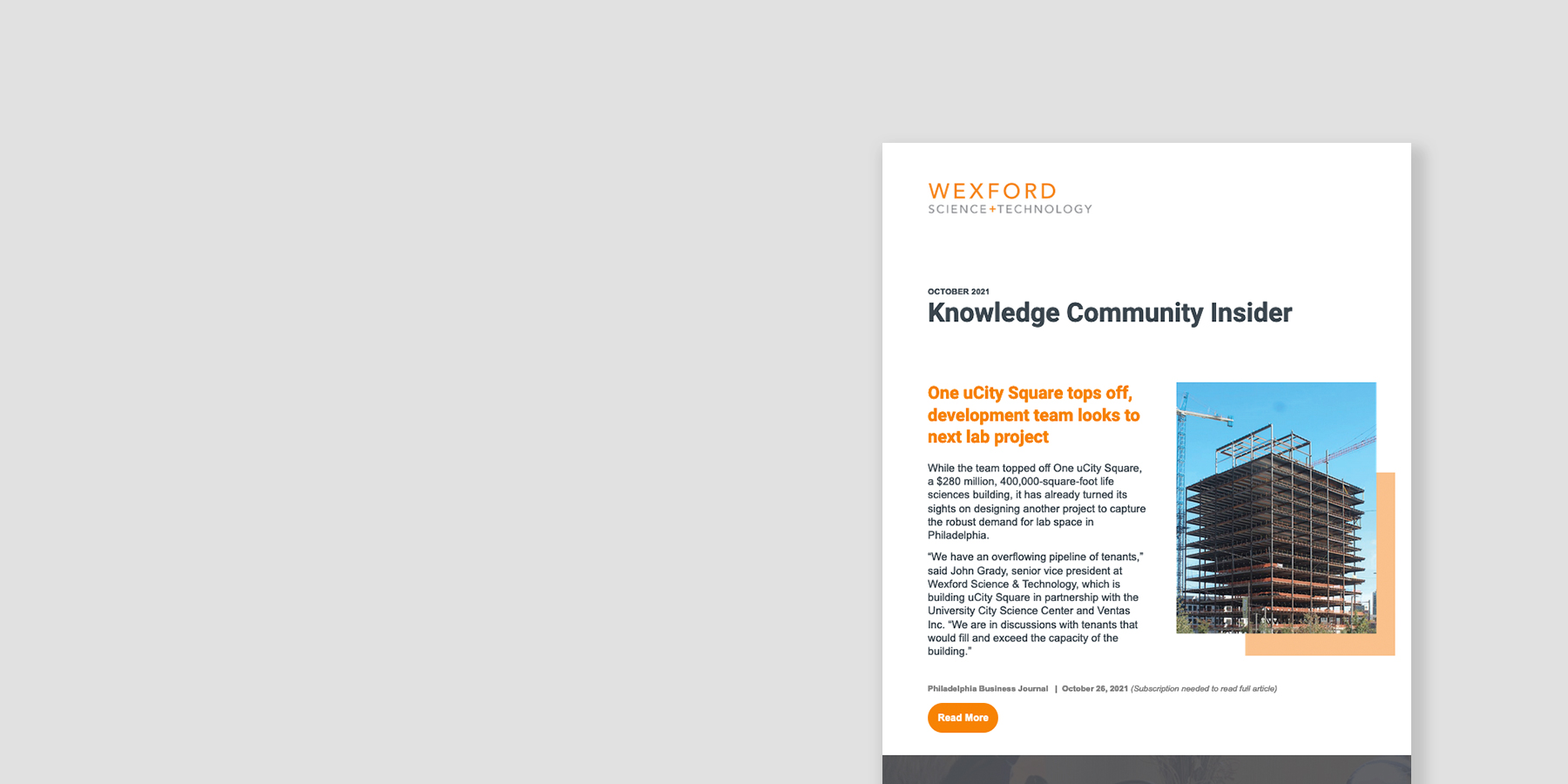 October 2021 - Wexford Science & Technology