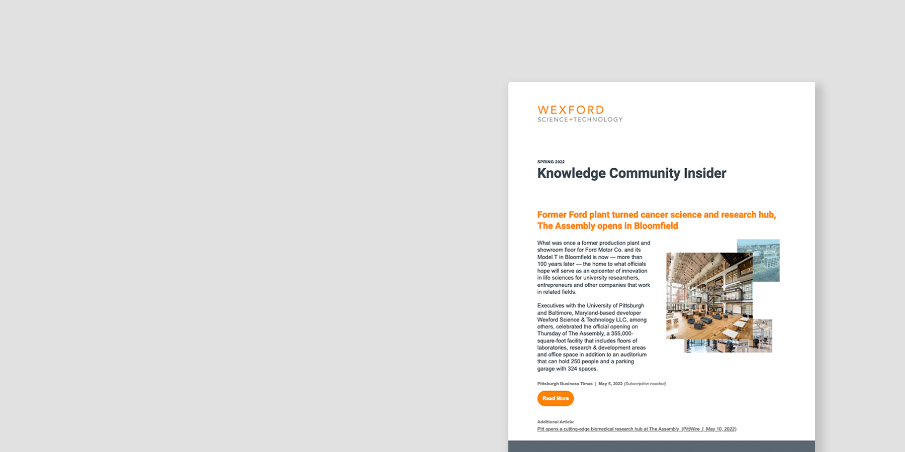 Spring 2022 - Wexford Science & Technology